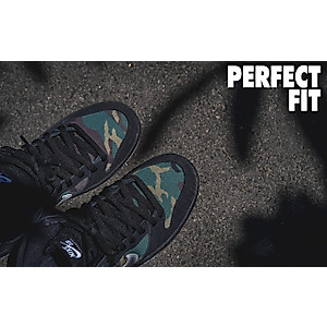 LitLaces - Premium Fat Oval Ultra Wide Replacement Shoe Laces for Nike Dunk SB & Foamposite, Fits Lows and Highs (White, 63”)