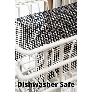 Cestari BBQ Grill Mats Non Stick Grill Toppers- Extra Large Cut to Fit - Pizza Oven Screen - Heavy Duty PFOA Free Grill Mesh Set of 2