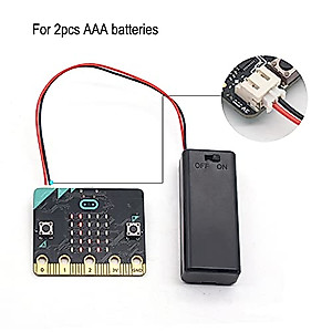 NC 6PCS for Microbit 3V AAA Battery Holder Case Cover Storage Box with ON/Off Switch PH2.0 JST Connector Male 5.5inch Cable Wire Leads for BBC Micro:bit
