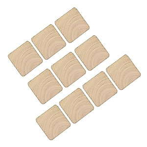 TEHAUX 10pcs Mini Blocks Void Stamp Wood Base Mini Wooden Cubes Unfinished Wood Cubes Crafts Scrapbooking Stamps Base Wooden Stamps Base Wood DIY Stamp Base Wood Carving Handle Wooden