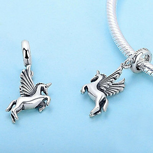 Unicorn Charm 925 Sterling Silver Pet Charm Beads for Fashion Charms Bracelet & Necklace