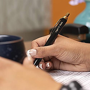 Dayspring Pens Parker Pen | Engraved/Personalized Parker IM Black Lacquer and Gold Trim Ballpoint Gift Pen. Custom Engraving Shipped in One Business Day.