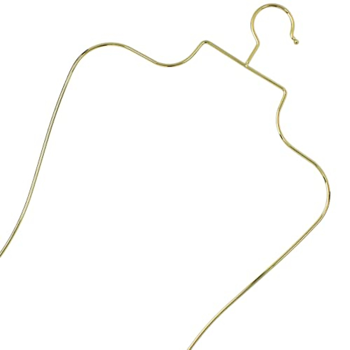 UTILE Lingerie Hangers Display Wire Metal Hangers Body Shape Bulk Hangers Gold Hangers for Clothes Bikini Swimwear Retail Hangers 10 Pack