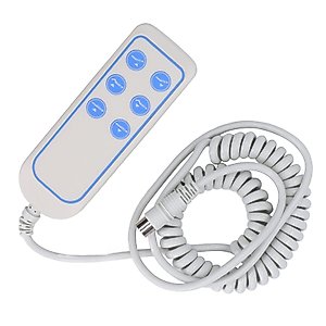 Lifting Bed Controller, Hospital Bed Remote Control 6 Button Remote Hand Control Controller with 8 Pin Plug Replacement Lift Chair or Power Recliner Hand Control Compatible with Pen faders and contro