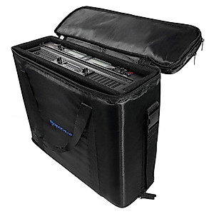 Rockville 3U Rack Bag Double-Sided Case with 16" Depth + Shoulder Strap (RRB35) Black