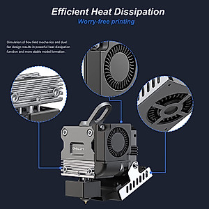 ENOMAKER Creality Sprite Extruder Pro Kit Upgrade Direct Drive All Metal Hotend 300℃ High Temperature Convenient Retrofit for Creality Ender 3/Pro/V2/MAX/NEO(4.2.7) 3D Printer Head Replacement