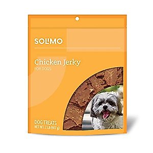 Amazon Brand - Solimo Chicken Jerky Dog Treats, 2 pounds (Packaging May Vary)