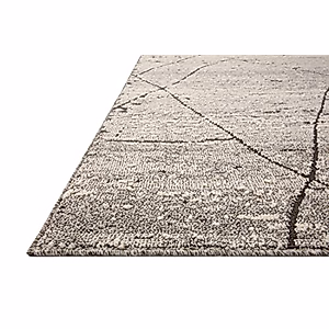 Loloi II Fabian Collection FAB-04 Grey/Charcoal 4'-0" x 6'-0" Accent Rug