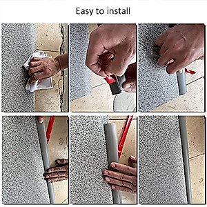 GQQG 6.5FT Self Adhesive Carpet Floor Transition Strip, Threshold Strip for Doorway, Peel & Stick Edge Trim, Suitable Transitions with a Height Difference Within 3mm, White