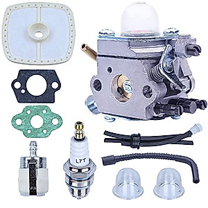 Adefol C1U-K42 Carburetor Tune Up Kit for for Echo PB-2100 PB-2155 Zama C1U-K42B C1U-K42A Handheld Leaf Blower with Air Fuel Filter Line Kit
