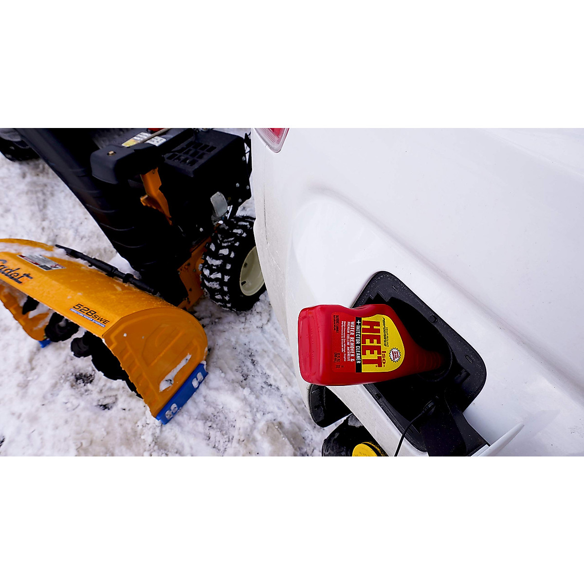 Iso-HEET Water Remover And Premium Fuel Line Antifreeze + Injector Cleaner - Helps Increase Gas Mileage - Improves Engine Performance - Year Round Performance, 12 fl. oz. (28202) , Red