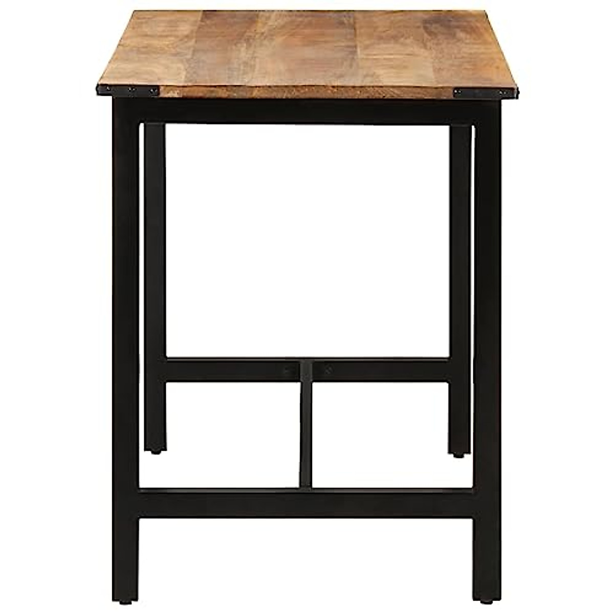 WHOPBXGAD Dining Table,Wooden Dining Table, Industrial Kitchen Table Suitable for Small Spaces, Flats, Bars, Restaurants,43.3"x23.6"x29.9" Solid Wood Mango