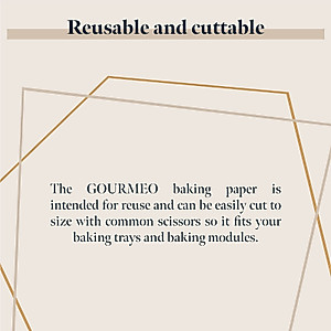 GOURMEO Nonstick Baking Sheets for Baking Accessories - Set of 3 Heat-Resistant & Reusable Baking Sheet Liners for Kitchen Essentials - 12.5 x 18 inch Dishwasher Friendly Mat Set