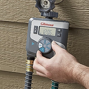 Gilmour 804014-1001 400GTD Outlet Electronic Water Timer, Dual, Gray