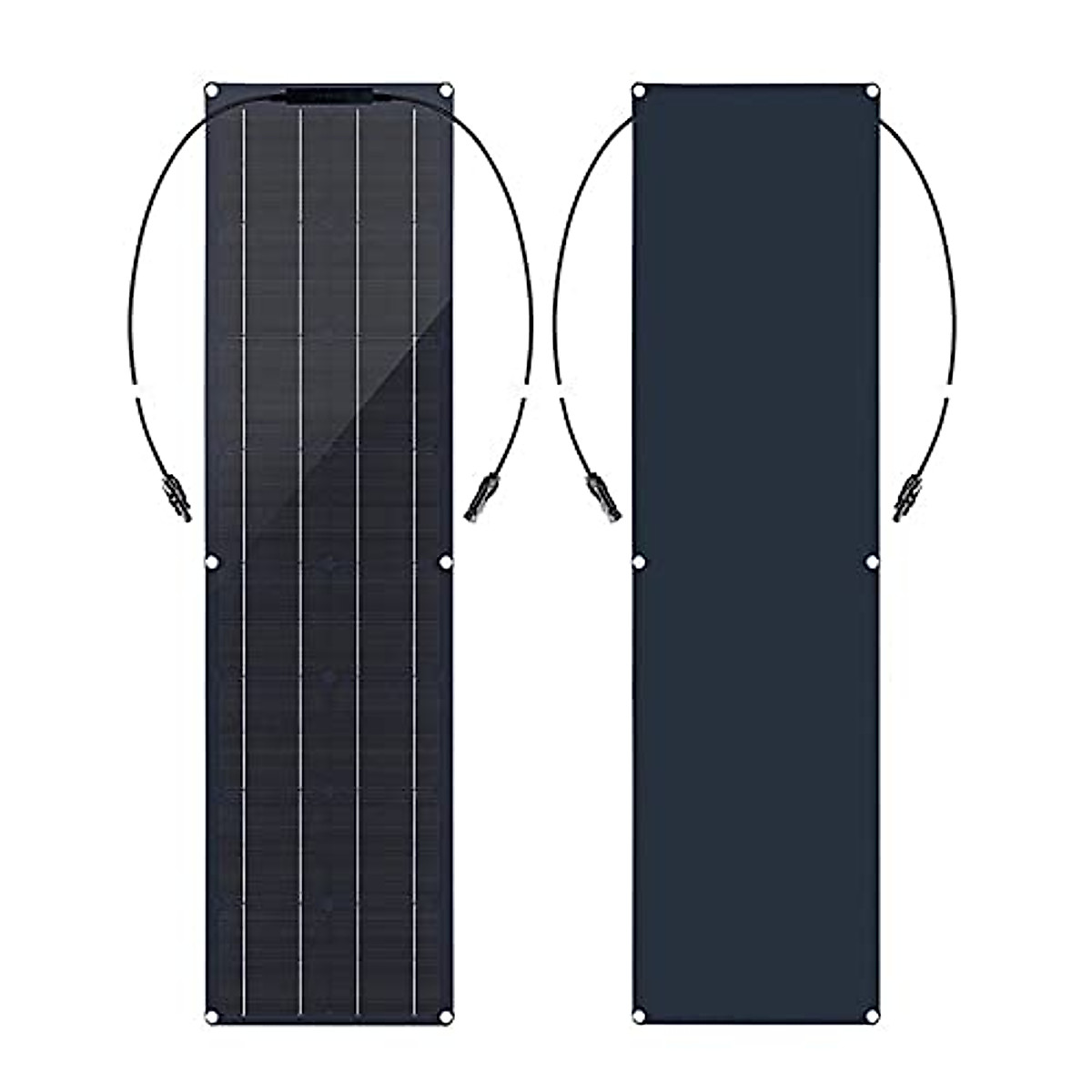 Flexible Solar Panel Kit 100W/220W Monocrystalline Battery Panel Power Generation Panel with Charge Controller for Car RV Boat Camping (Color : 100W)