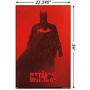 Trends International DC Comics Movie The Batman - Batman Teaser One Sheet Wall Poster, 22.375" x 34", Unframed Version