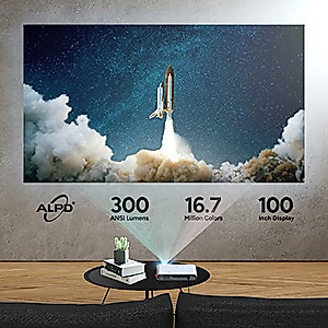 WEMAX Go Portable Laser Projector and 40 inch Portable Pullup Screen