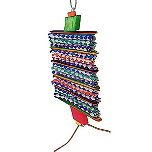 Bonka Bird Toys 1078 Big Step Shredder Parrot Cage Toys Cages African Grey Conure Amazon