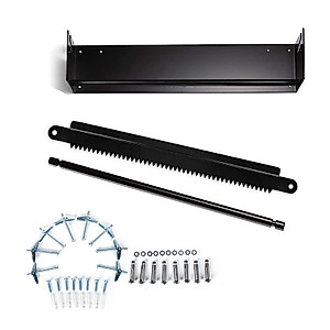 Fitous 18" Kraft Paper Dispenser Wall Mount，Butcher Paper Dispenser，Paper Roll Cutter to Do Lists,Ideal for Home,Office Wall Paper Holder with Serrated Edge Cut Bar-Black