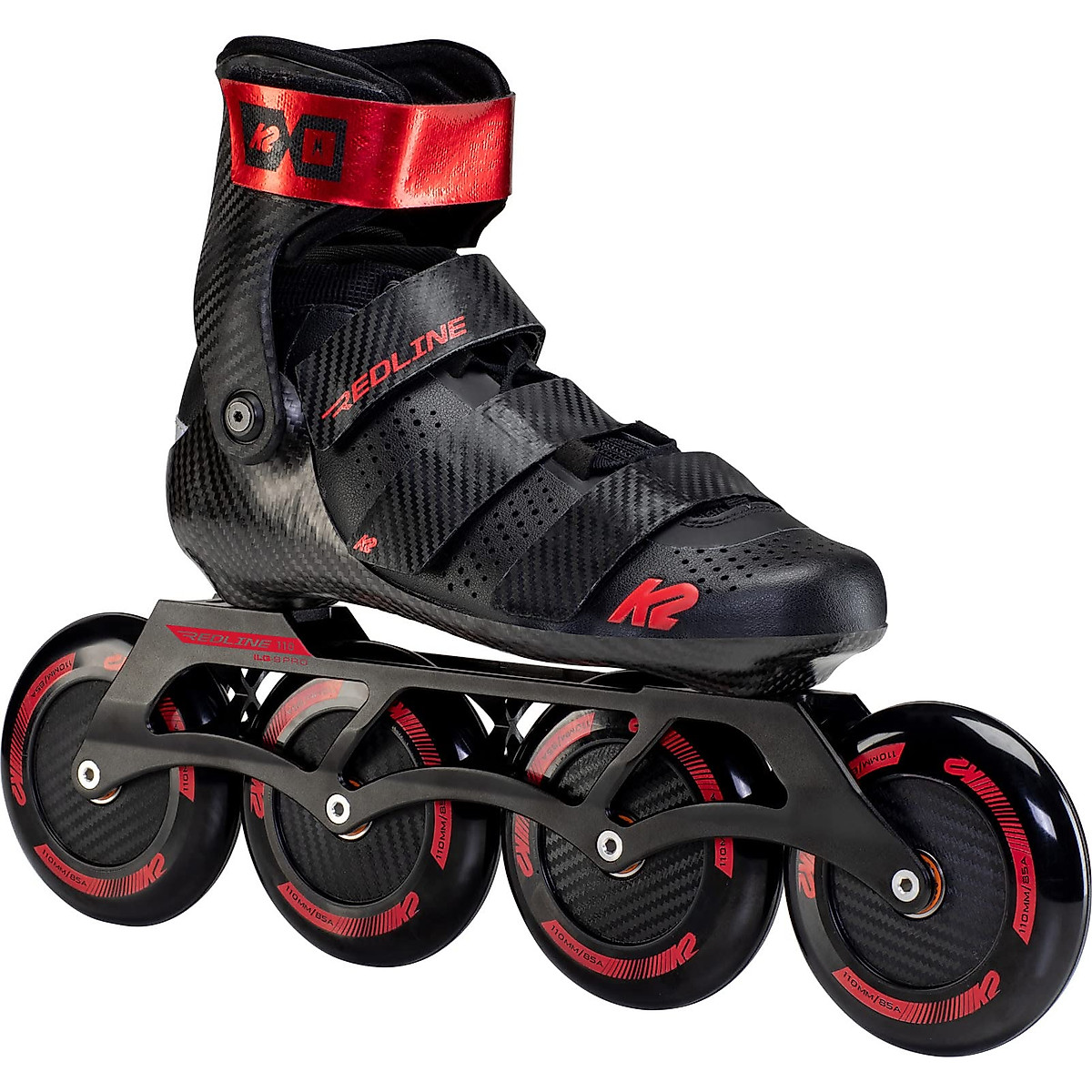 K2 Redline 110 Mens Inline Skates - Black/Red / 9.5