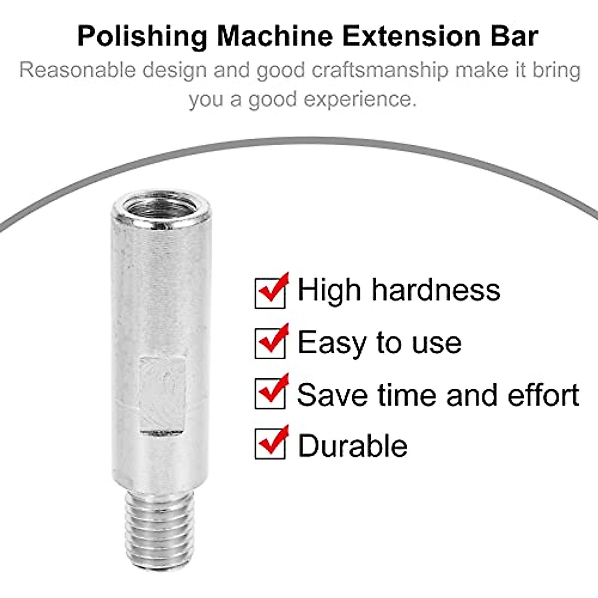 UKCOCO Angle Grinder Extension Rod Durable Polishing Machine Adapter Lever M14 75mm