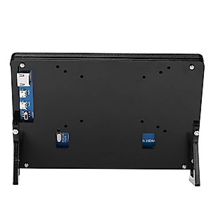 Liyeehao Display Screen Case, Plus Screen Case, Backlit Control Support Raspberry Pi Touch Screen Case Holder with Stand (Plastic Bracket Shell)