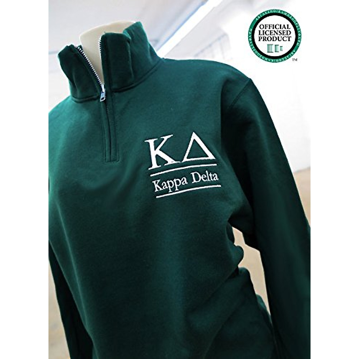 Kappa Delta Quarter Zip Pullover Sweatshirt (L)