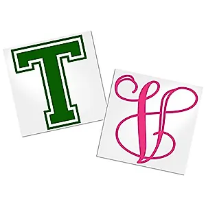 Single Letter Decal for Tumble Cup, Water Bottle, Laptop, car Window or Other Hard and Smooth Surface Your Choice of Color & Style | Decals by ADavis