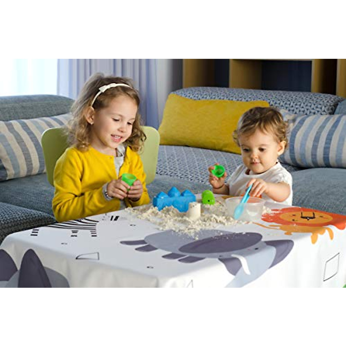 Waterproof Floor Splat Mat for Under High Chair| 51" Splash Mat Under High Chair/Under High Chair Mat |Splash Mat Highchair, High Chair Mats for Dropping Food, Food Floor Mat for Kids