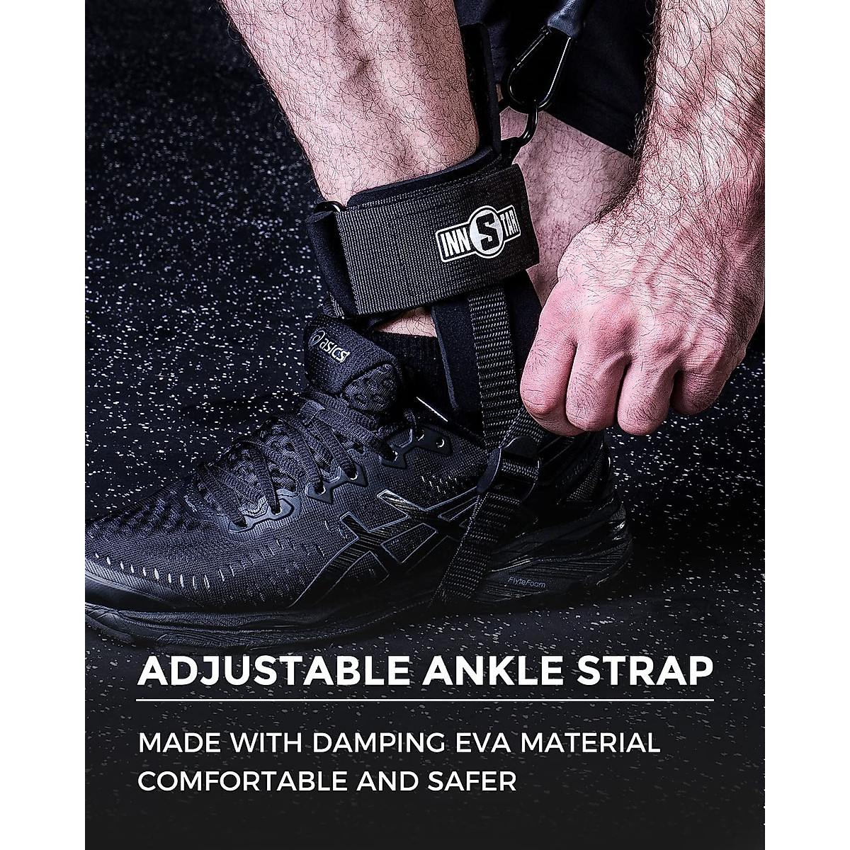 INNSTAR Vertical Jump Trainer Leg Strength Resistance Bands Set for Basketball Triple Jump Football Volleyball Training (120LB-XL)