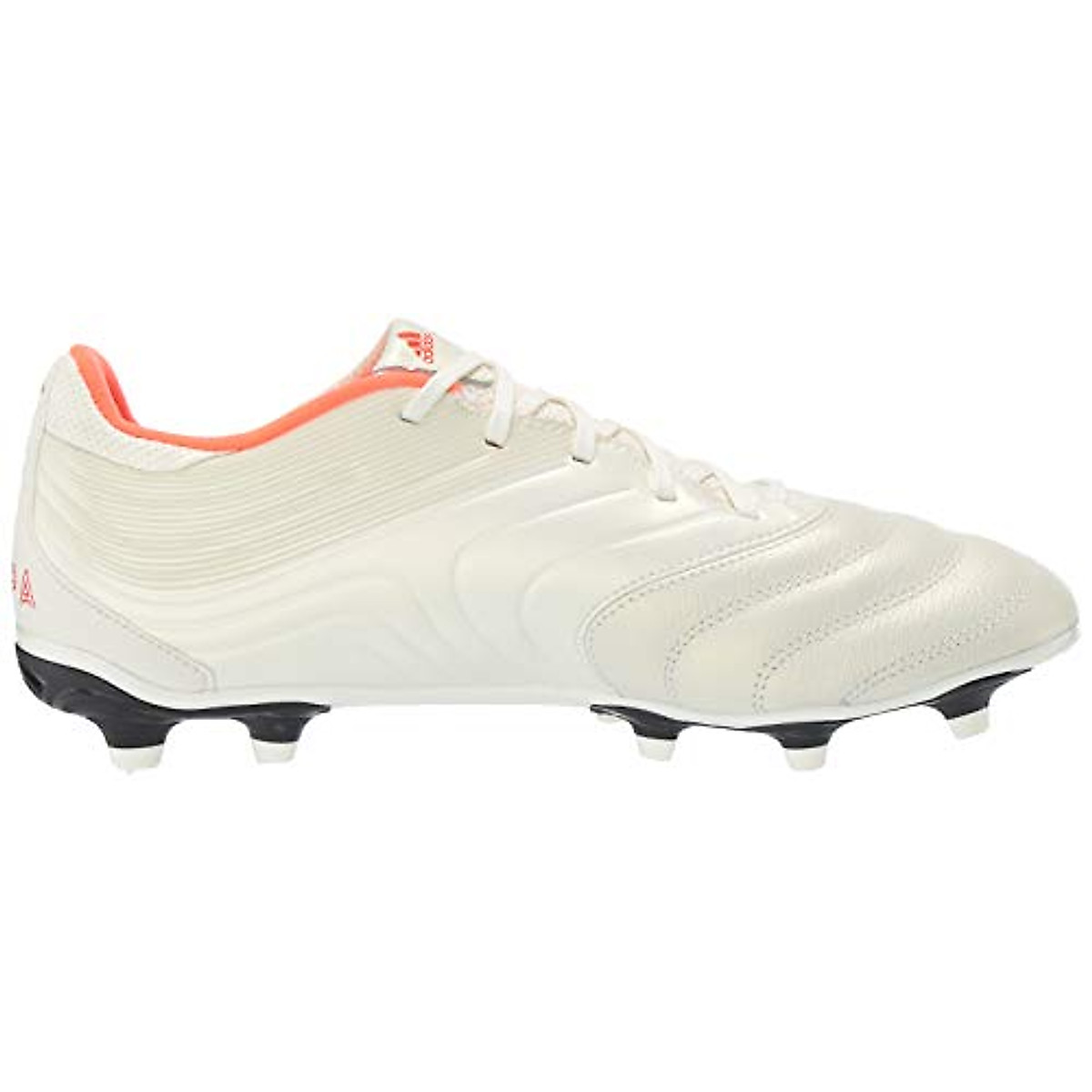 adidas Men's Copa 19.3 Firm Ground, Off White/Solar red/Black, 7 M US