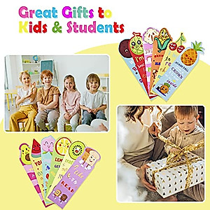36 Pcs Scented Bookmarks for Kids, Fruit Bookmarks Scratch and Sniff Bookmarks Fruitmarks Bookmarks for Kids Bulk
