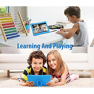 niuniutab Kids Tablet, 10 inch Android for Kids, 4GB RAM 64GB ROM, 1280x800 IPS HD Touchscreen, Tablet with Parental Control, Kid Software Pre-Installed, WiFi, Bluetooth,(Blue)...…