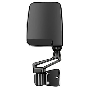 Passenger+Driver Side View Mirror Black Pair Side Mirror Replacement fit for 1987 1988 1989 1990 1991 1992 1993 1994 1995 1997 1998 1999 2000 2001 2002 for Jeep Wrangler with Manual Folding