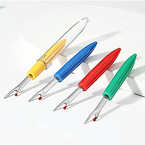 10 Pcs Sewing Seam Rippers, 4 Big and 4 Small Handy Stitch Ripper Sewing Tools with 2 Scissors for Sewing Crafting Thread Removin