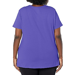 Just My Size Plus-Size Pure Cotton Jersey T-Shirt, Wide Classic Crewneck Tee for Women