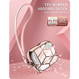 i-Blason Cosmo Series Case Designed for Airpods 3rd Generation Case, 360° Protective Stylish Airpod Case 3rd Generation Cover Compatible with Airpods 3 Case 2021 (Marble)