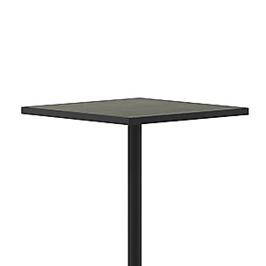 Flash Furniture Lark Commercial Grade Bar Height Patio Table, Indoor/Outdoor Bistro Table with Poly Resin Slats, 30" Square, Gray Wash