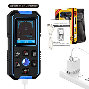 NOYAFA NF-518 Wall Scanner Detector Wall Stud Detector Stud Detector Magnet Multifunctional Wall Detector Wood Detector AC FireWire LCD HD Display Beep