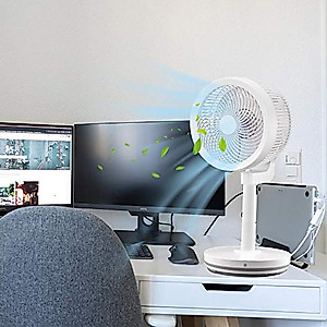 Yescom Pedestal Air Circulator Fan with 90° Oscillation Adjustable Height & Remote Control Quiet 3 Wind Speed Oscillating Fan Home Bedroom White