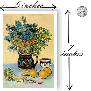 Ink Inc. Van Gogh Prints Master Impressionst Painters Series | Starry Night Wall Art | Set of 9 5x7 | Unframed