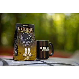 Black Rifle Coffee Company AK Espresso, Medium Roast Ground Coffee, 12 OZ Bag