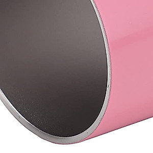 Rayrit 12oz 304 Stainless Steel Vacuum Insulated Cups, Eggshell Cup U Shape Tumbler Cups with Lid, Double Layer Insulation Wine Cup Big Belly Cup for Home Outdoors Drinks Coffee Wine Cocktails (Pink)