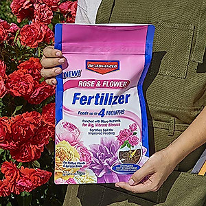 BioAdvanced Rose & Flower Fertilizer, Granules, 4 lb