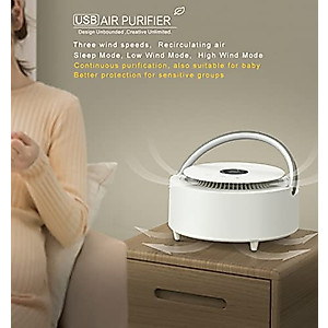 Air Purifiers - Air Purifier for Home, H13 HEPA Air Purifier with Washable Air Filter, Smart Air Cleaner with Night Light for Bedroom, Office and Travel.