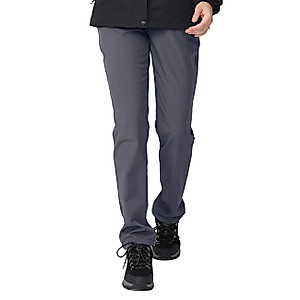 CAMEL CROWN Women Snow Pants Warm Winter Waterproof Windproof Outdoor Hiking Softshell Pants for Traveler Work Gray