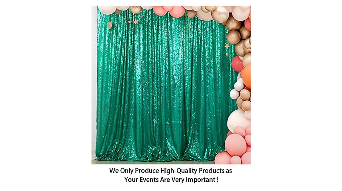 Mint Green Sequin Photo Backdrop for Weddings & Parties