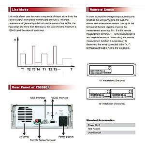 ITECH IT6861A Dual Range Single Output Programmable DC Power Supply 20V/5A/100W,8V/9A 72W IT6862A 32V/3A/96W,12V/6A 72W(IT6862A)