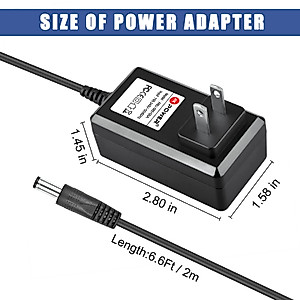 PKPOWER AC Adapter for Yamaha Ydp-131 Ydp-213 YDP-S30 YDP-140 YDP-141 YDP-142 YDP142 YDP-S31 Keyboard, Power Supply for Williams Allegro 1 2, Legato 88-Key Digital Piano Wall Home Charger