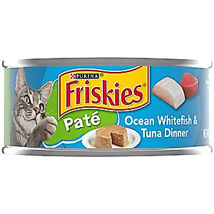 Cat Food, Ocean Whitefish & Tuna, 5.5-oz. Can, Pack of 24